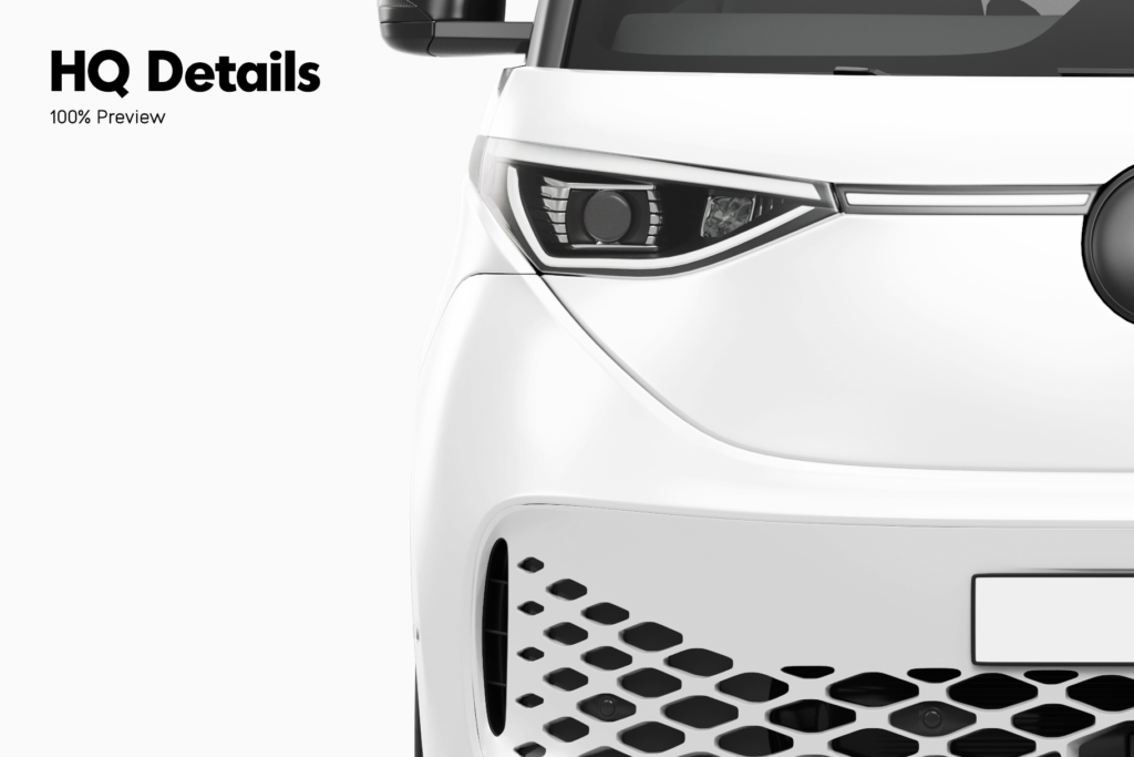 Volkswagen ID Buzz Electric Van Mockup - Mockupix