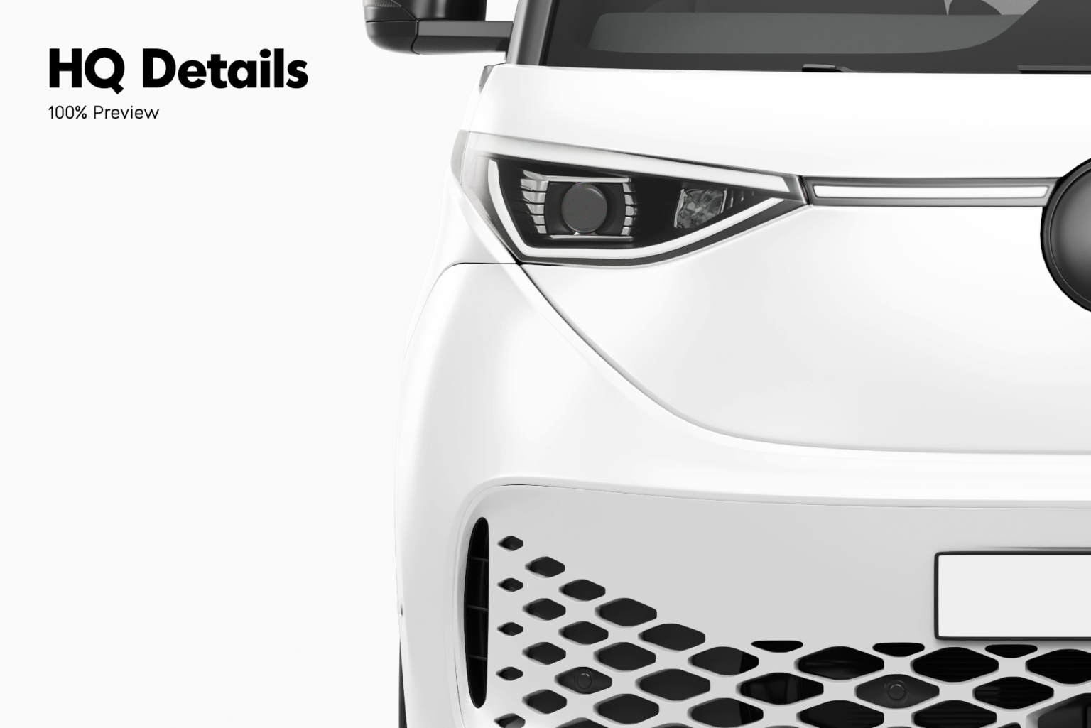 Volkswagen Id Buzz Electric Van Mockup Mockupix