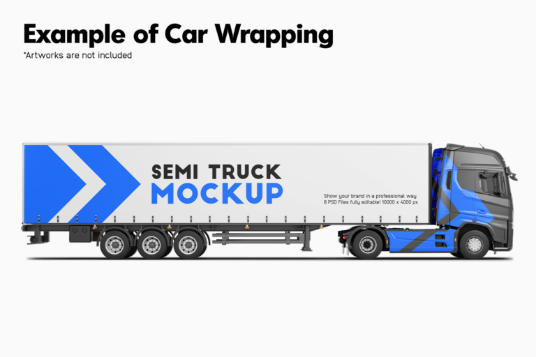 Ford F-Max Semi Truck Mockup - Mockupix