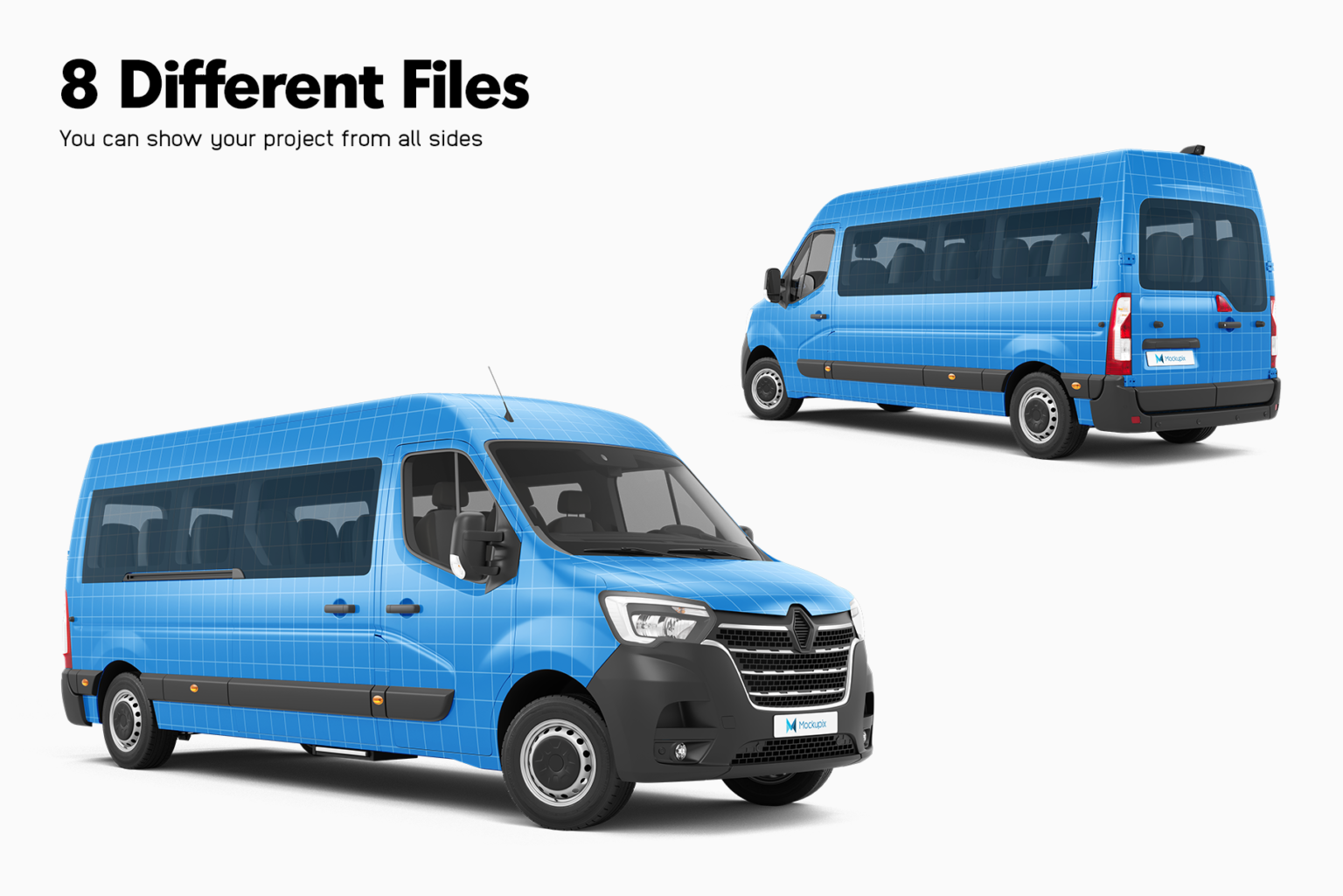 Renault Master Passenger Bus Mockup - Mockupix