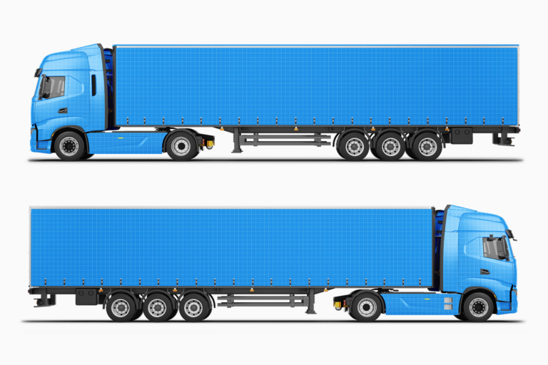 Iveco S-Way Semi Truck Mockup - Mockupix