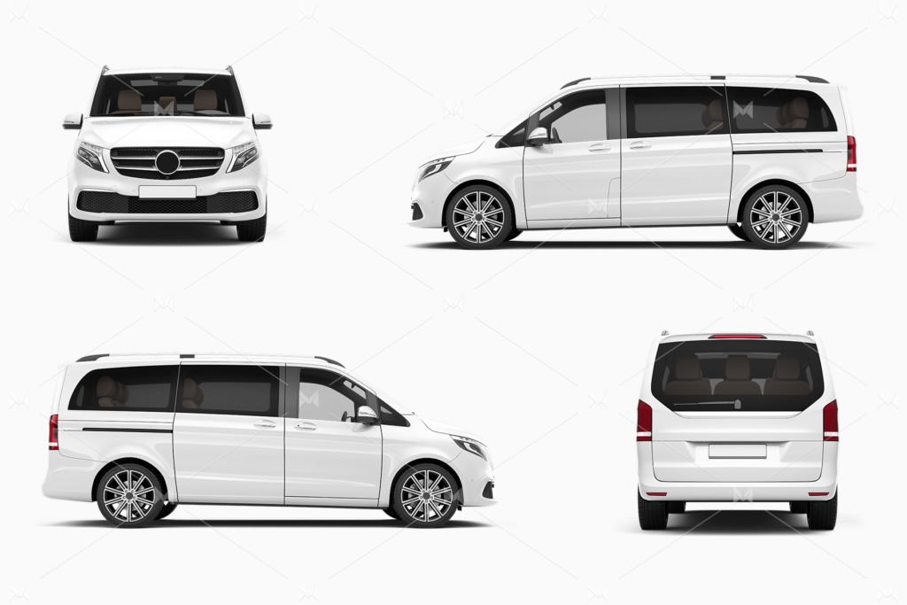 Mercedes Sprinter Tourer Bus Mockup - Mockupix