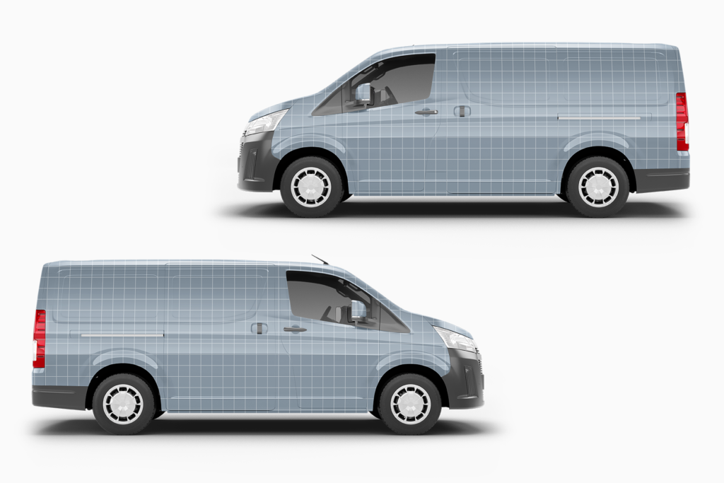 Toyota Hiace Van Mockup - Mockupix