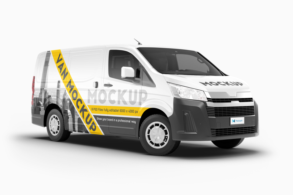 Toyota Hiace Van Mockup - Mockupix