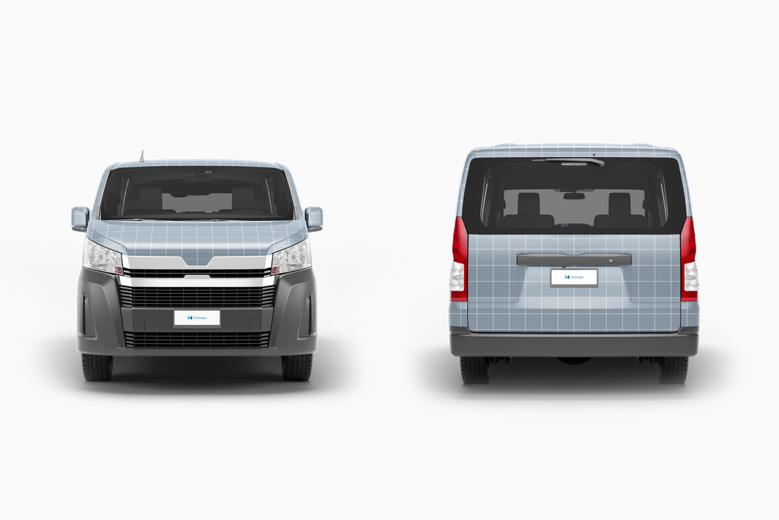 Toyota Hiace Van Mockup - Mockupix