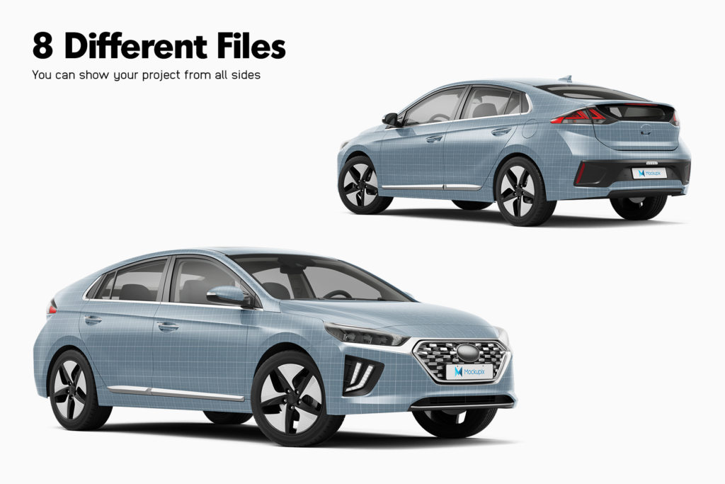 Hyundai Ioniq Sedan Mockup - Mockupix
