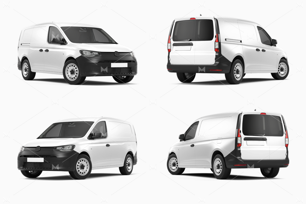 Volkswagen Caddy Maxi Van Mockup - Mockupix