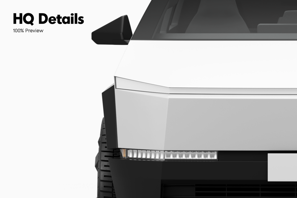 Tesla Cybertruck Mockup - Mockupix