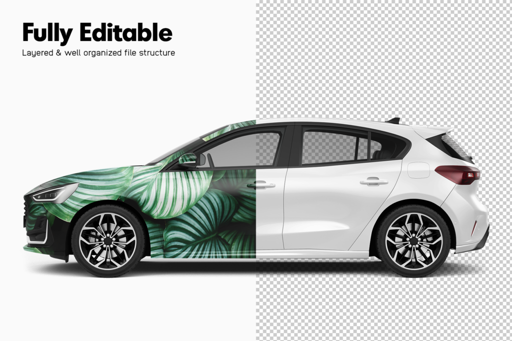 Ford Focus Car Mockup - Mockupix