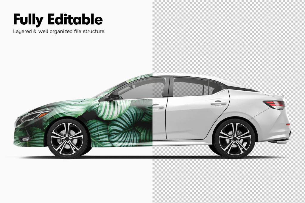 Nissan Sentra Car Mockup - Mockupix