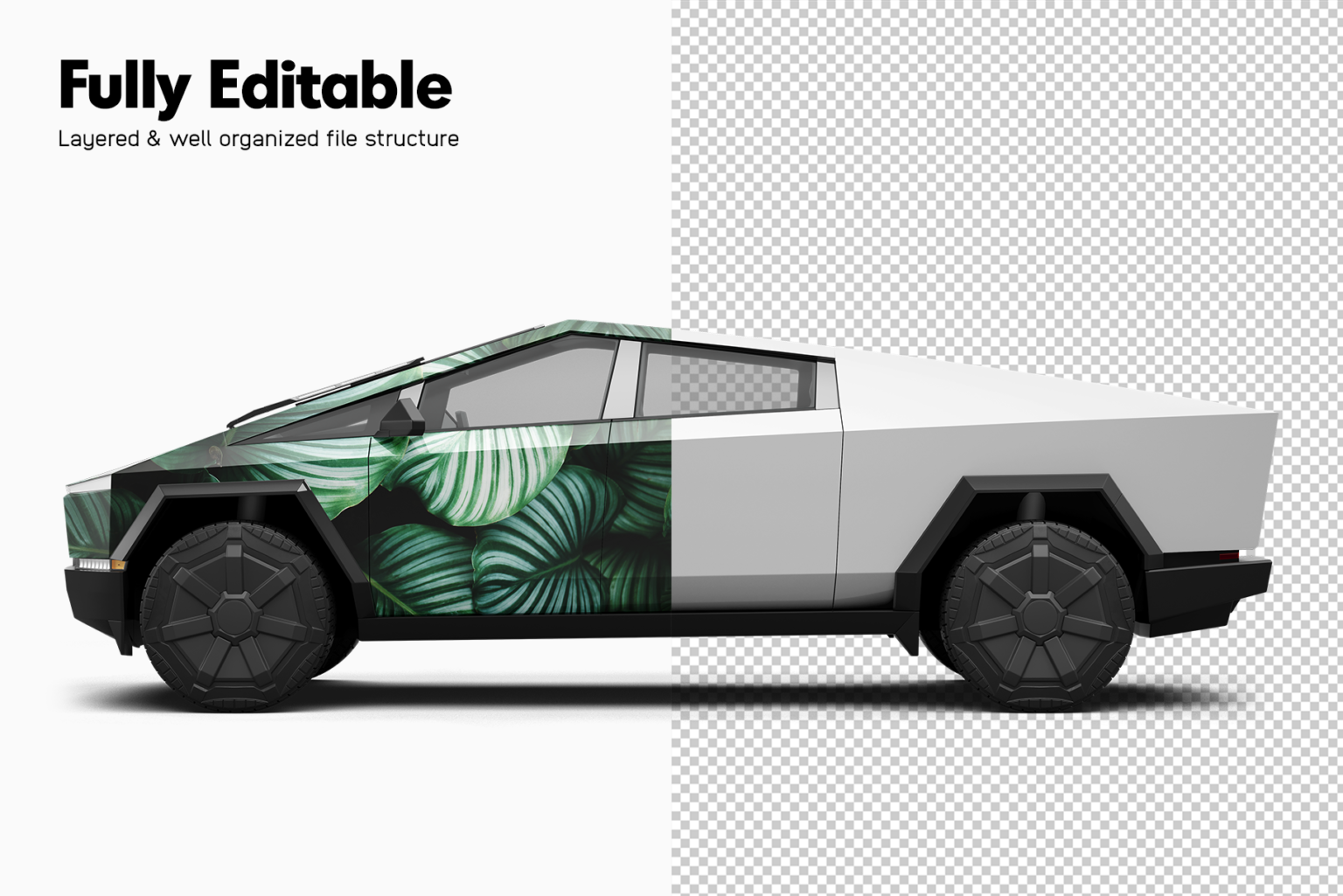 Tesla Cybertruck Mockup - Mockupix