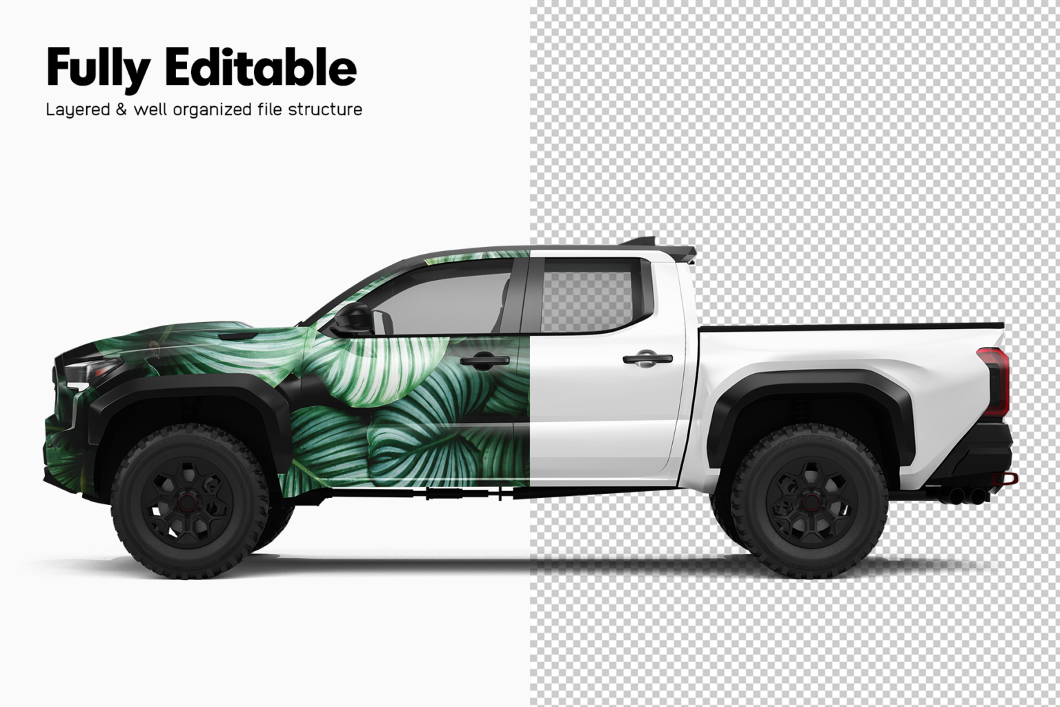 Toyota Tacoma TRD Pro Pickup Truck Mockup - Mockupix