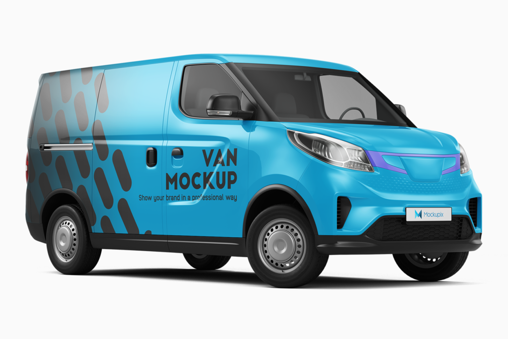 Maxus EV30 Van Mockup - Mockupix