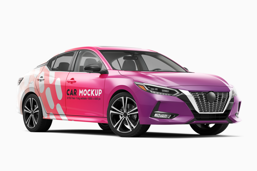 Nissan Sentra Car Mockup - Mockupix
