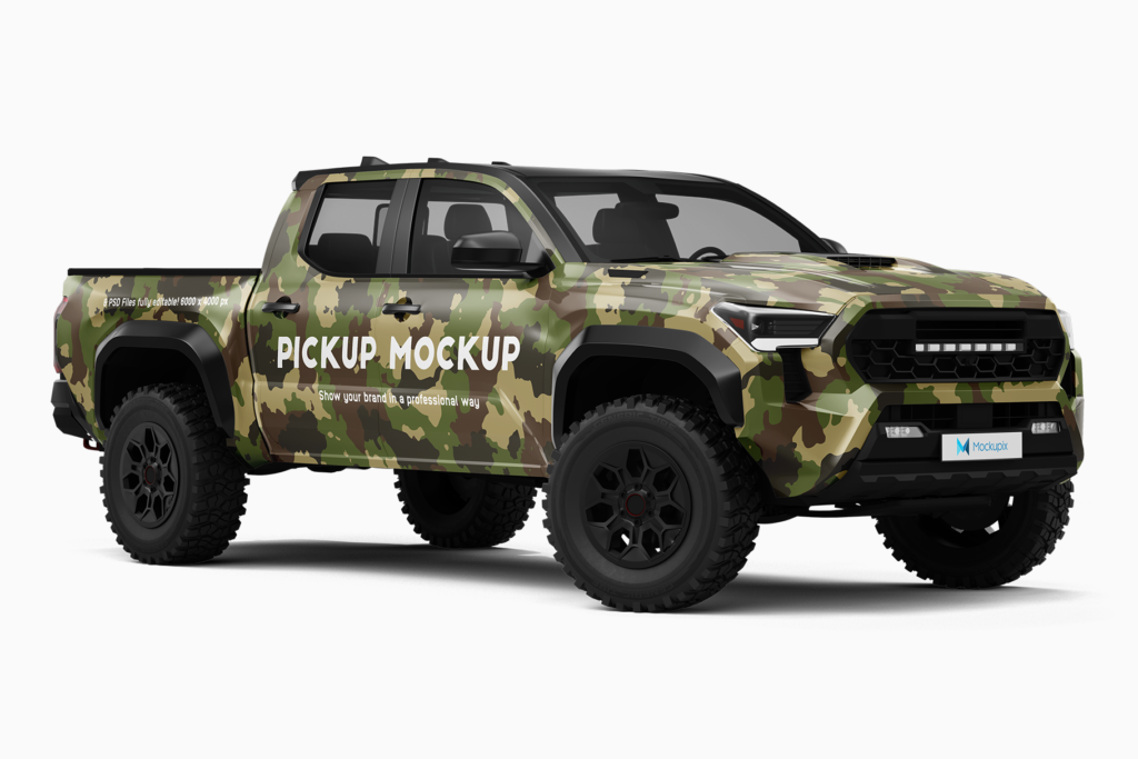Toyota Tacoma TRD Pro Pickup Truck Mockup - Mockupix