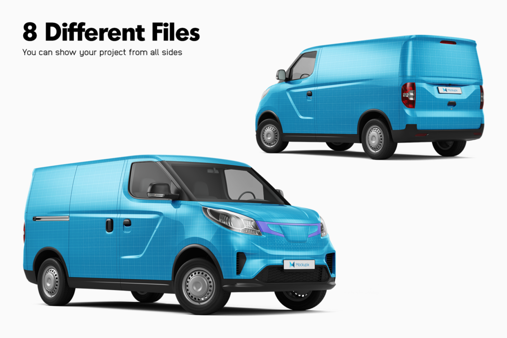 Maxus EV30 Van Mockup - Mockupix