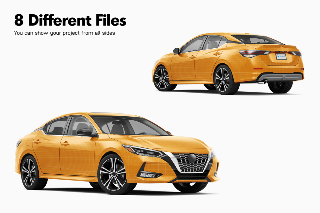 Nissan Sentra Car Mockup - Mockupix