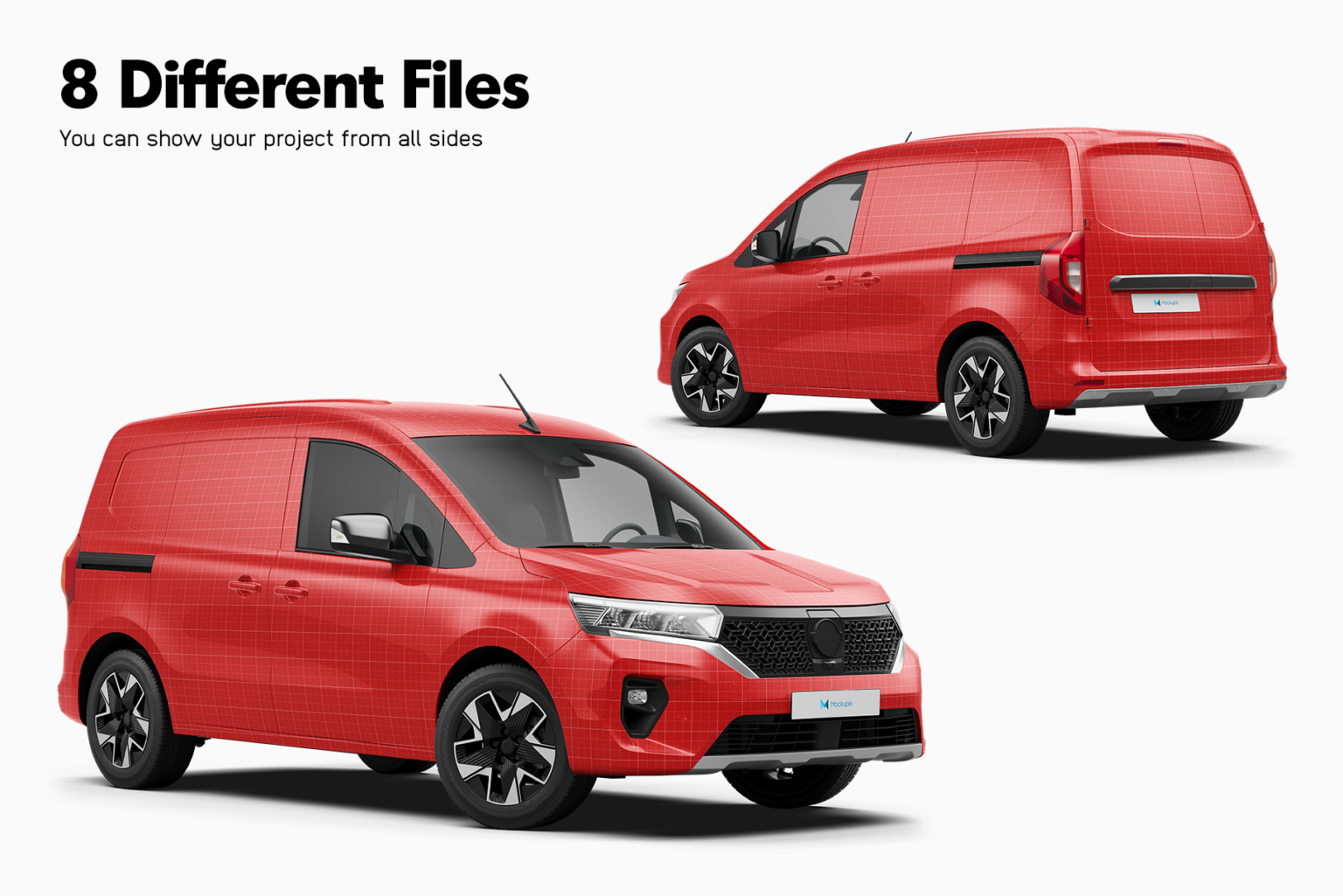Nissan Townstar Electric Van Mockup - Mockupix