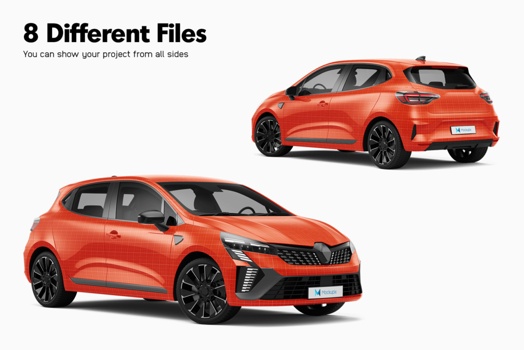 Renault Clio Car Mockup - Mockupix