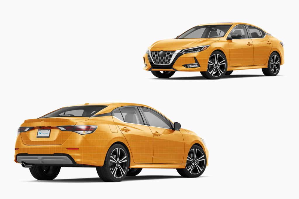 Nissan Sentra Car Mockup - Mockupix