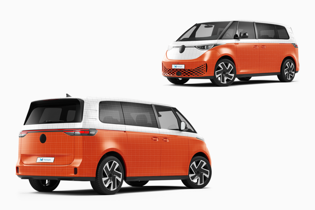 Volkswagen ID Buzz Passenger Van Mockup - Mockupix