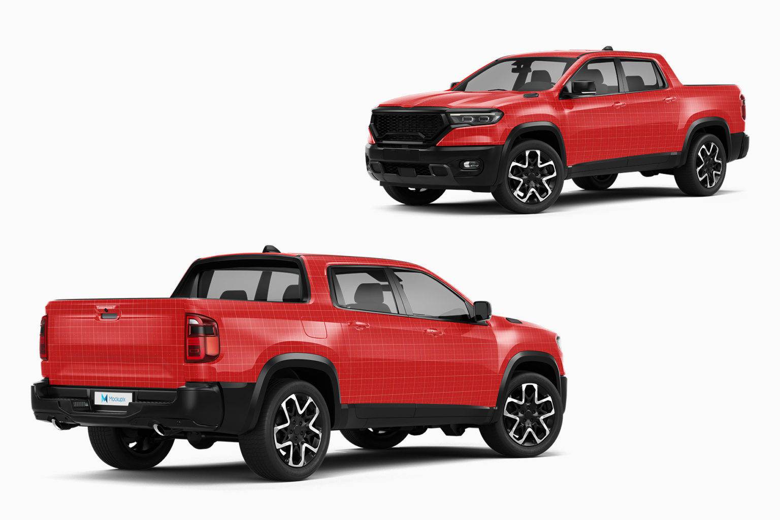 RAM Rampage Rebel Pickup Truck Mockup - Mockupix