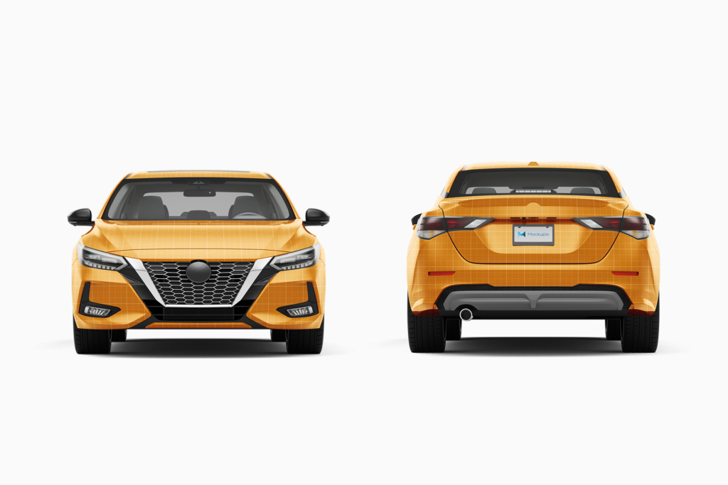 Nissan Sentra Car Mockup - Mockupix