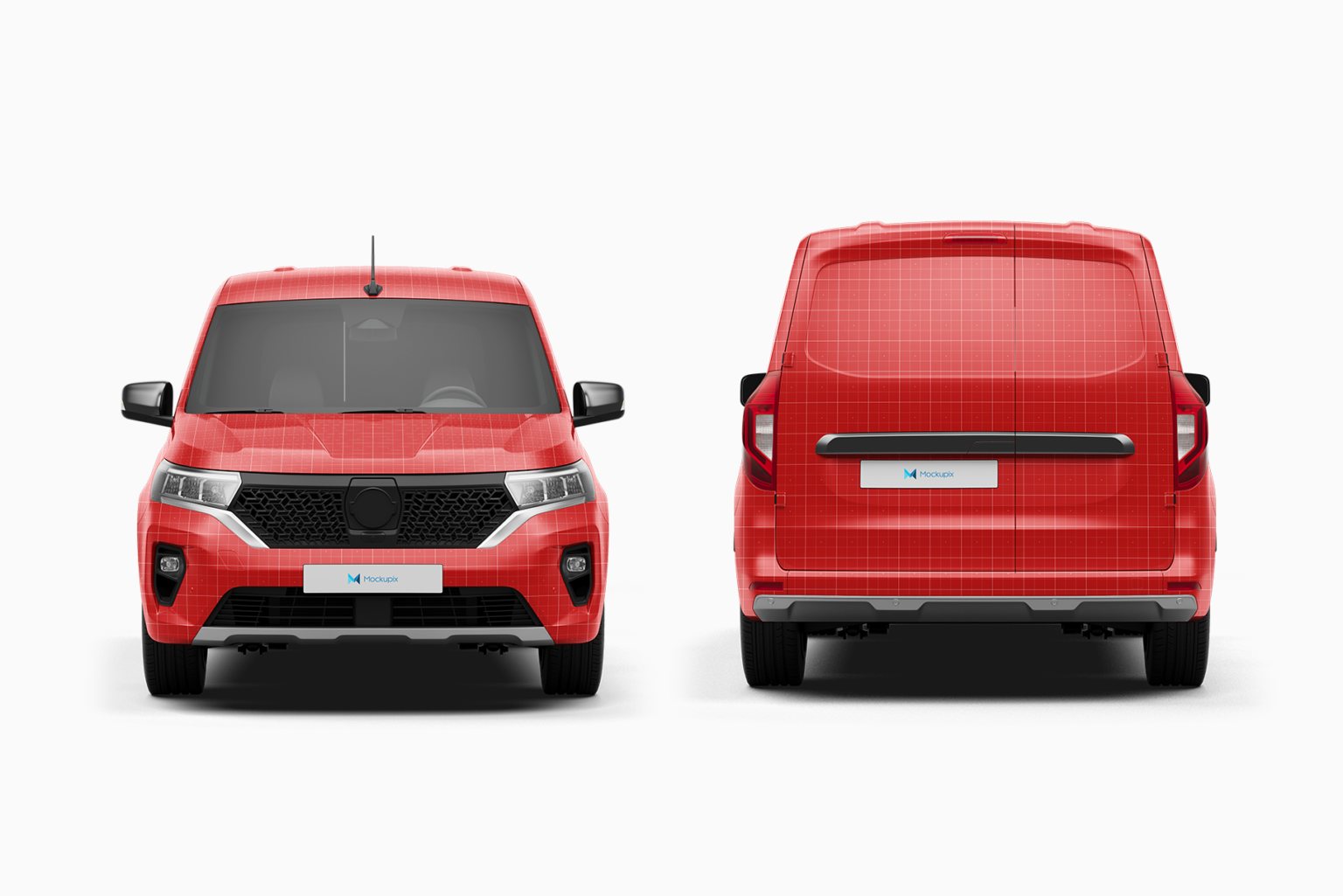 Nissan Townstar Electric Van Mockup - Mockupix
