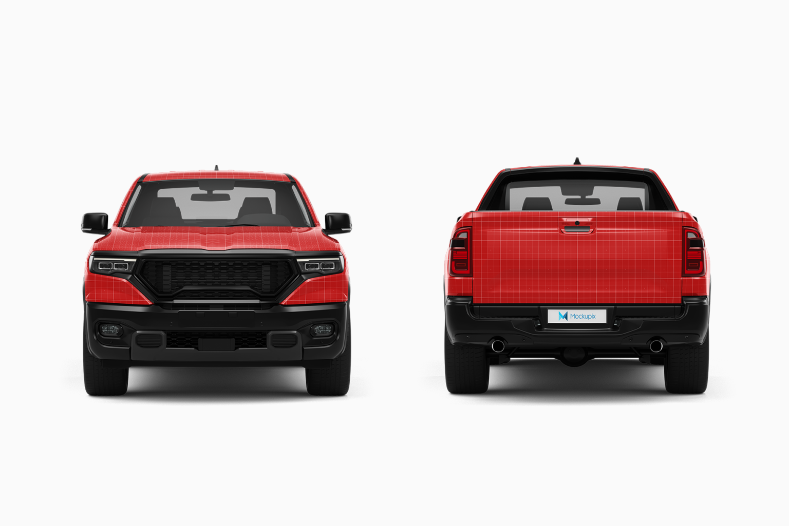 RAM Rampage Rebel Pickup Truck Mockup - Mockupix
