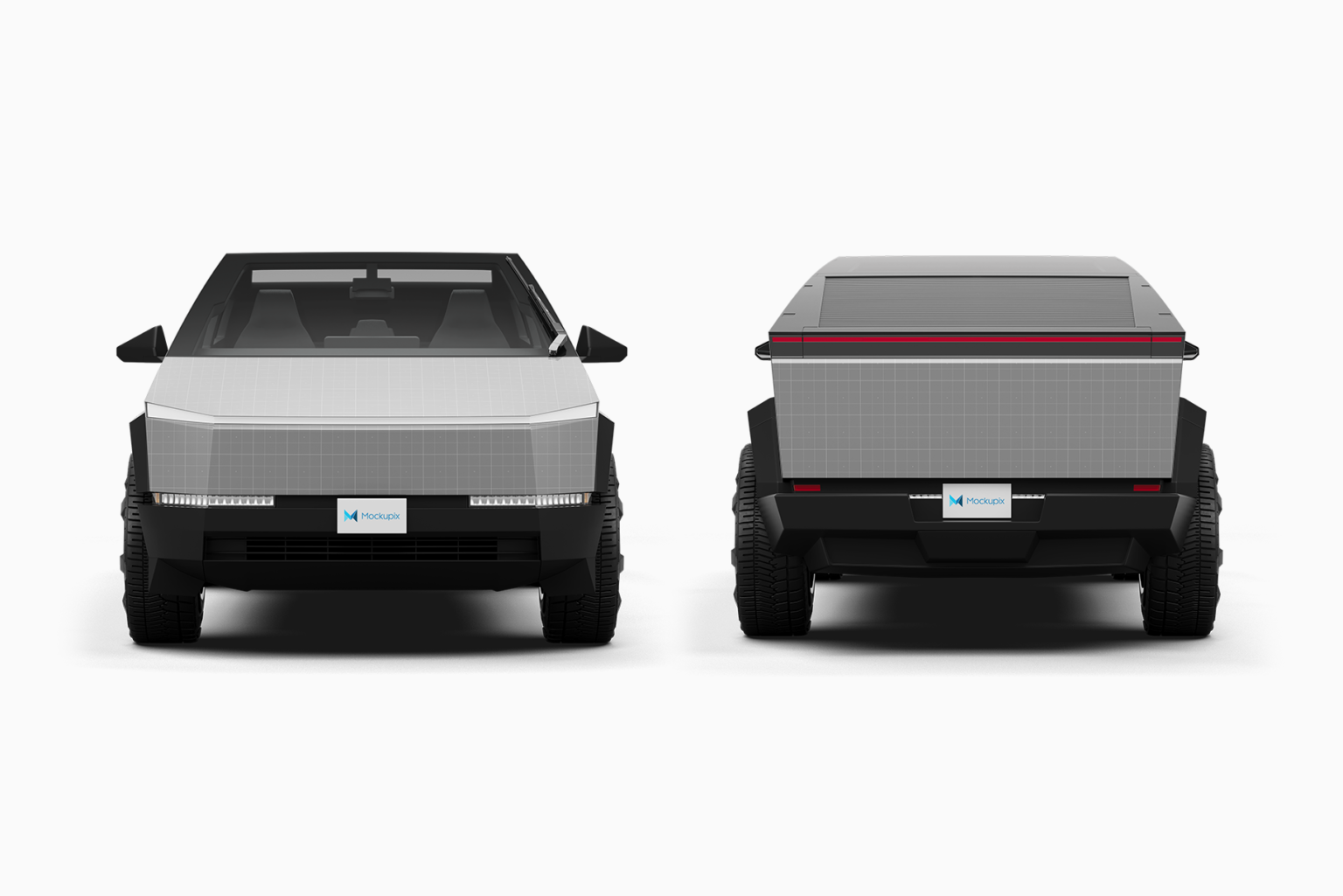 Tesla Cybertruck Mockup - Mockupix