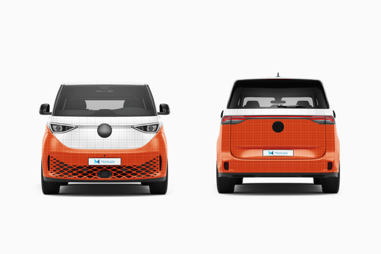 Volkswagen ID Buzz Passenger Van Mockup - Mockupix