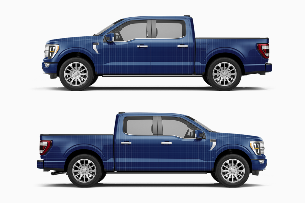 Ford F150 Limited Pickup Truck Mockup - Mockupix