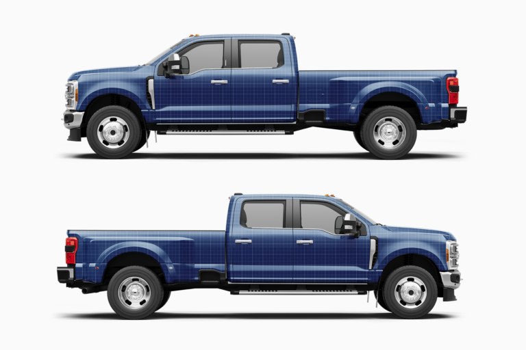 Ford F350 Super Duty Truck Mockup - Mockupix