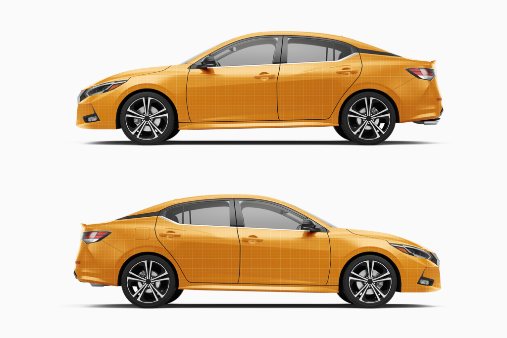 Nissan Sentra Car Mockup - Mockupix