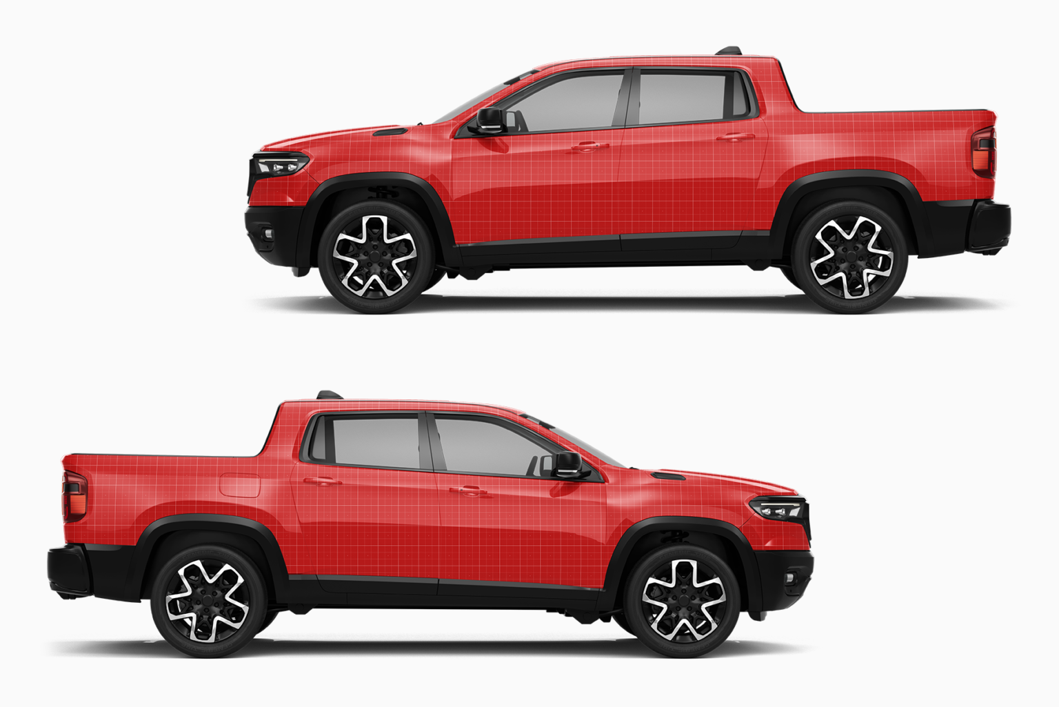 RAM Rampage Rebel Pickup Truck Mockup - Mockupix