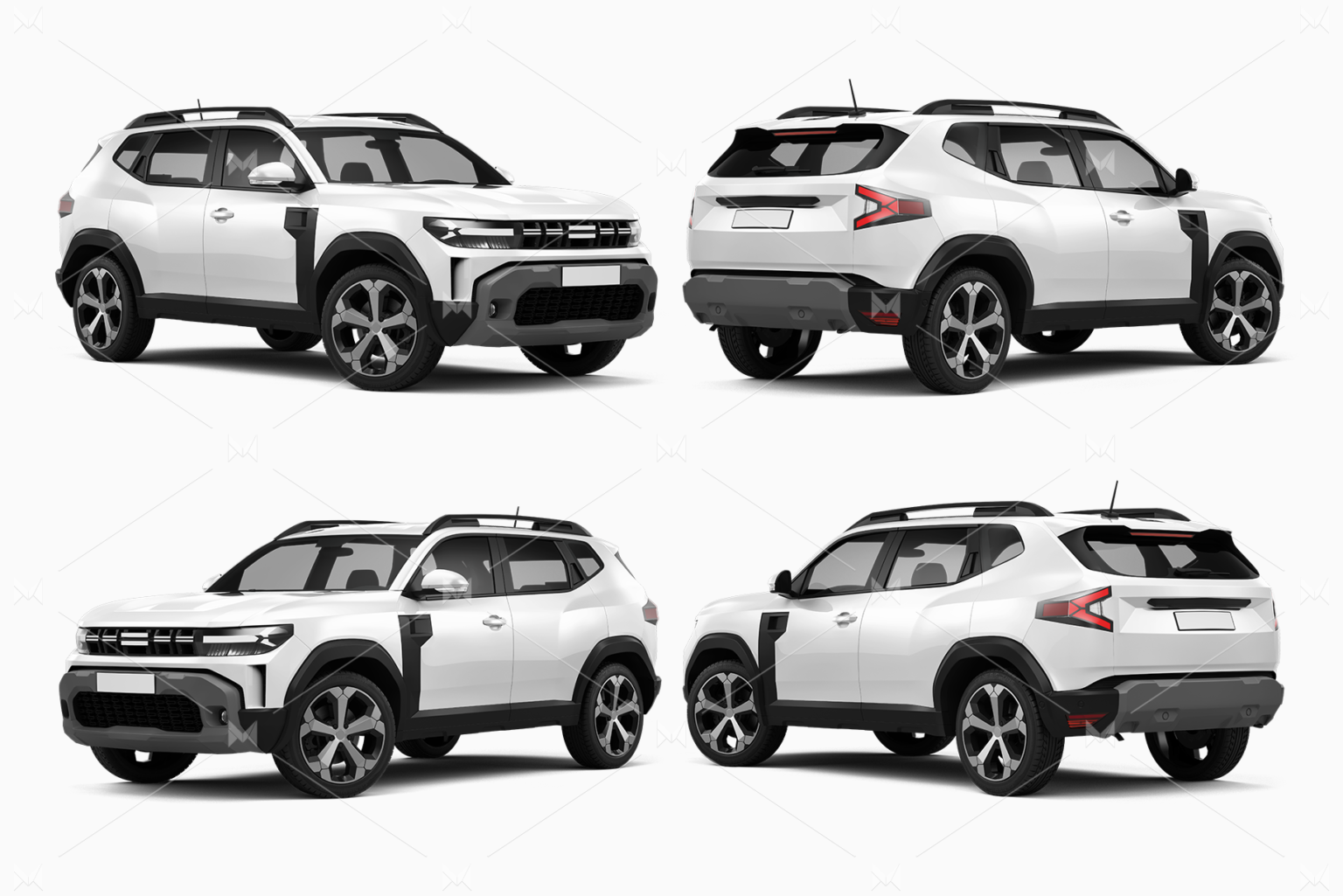 Dacia Duster Suv Mockup - Mockupix