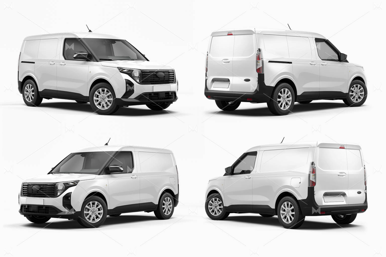 Ford Transit Courier Van Mockup - Mockupix