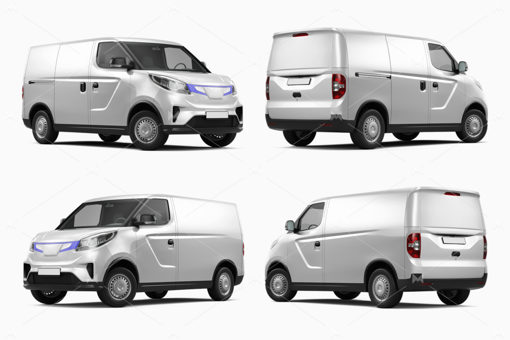 Maxus EV30 Van Mockup - Mockupix