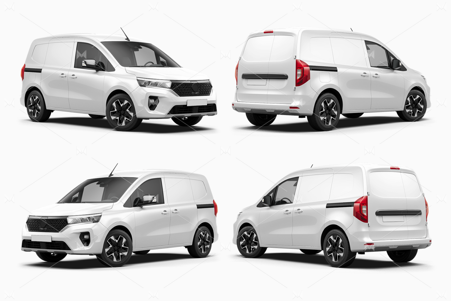 Nissan Townstar Electric Van Mockup - Mockupix