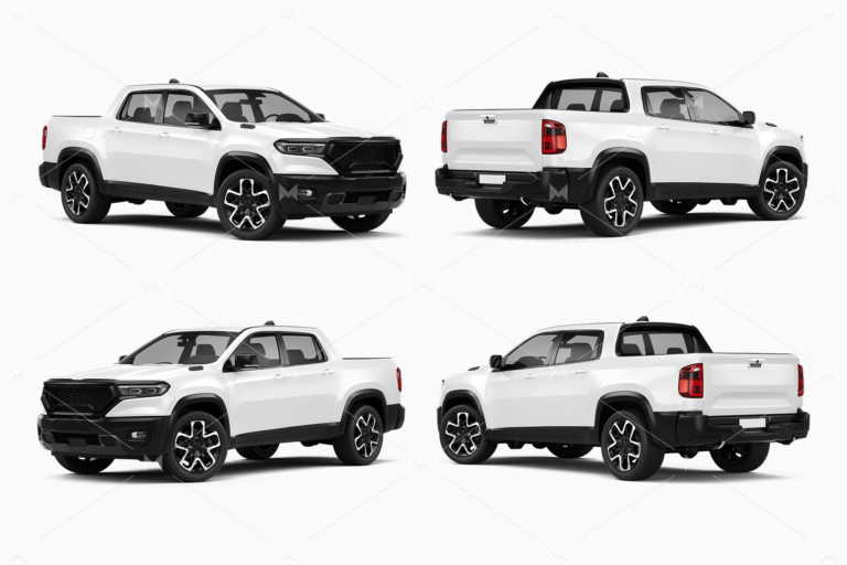 RAM Rampage Rebel Pickup Truck Mockup - Mockupix