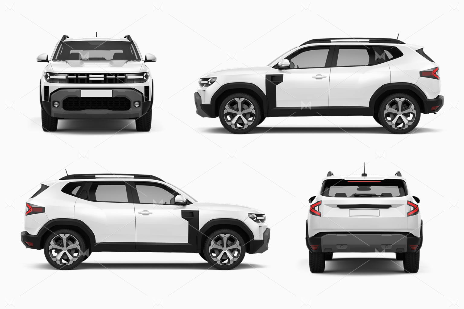 Dacia Duster Suv Mockup - Mockupix