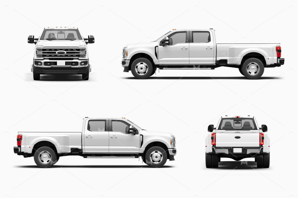 Ford F350 Super Duty Truck Mockup - Mockupix