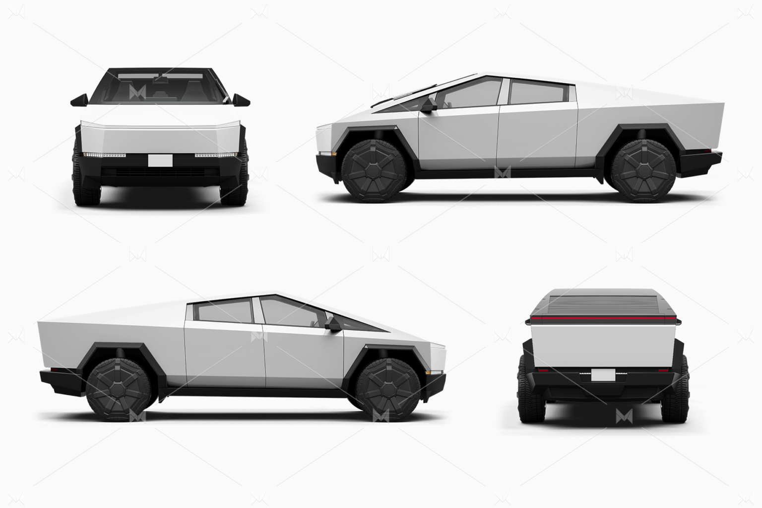 Tesla Cybertruck Mockup - Mockupix