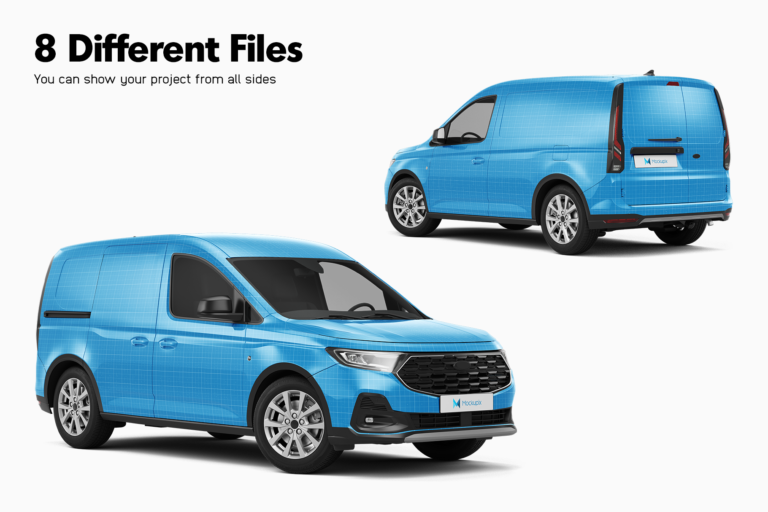Ford Transit Connect Van Mockup - Mockupix